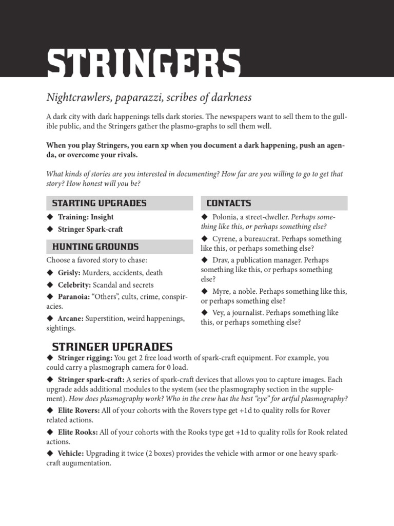 Stringers Crew Playbook v.9 (Text) | PDF | Camera