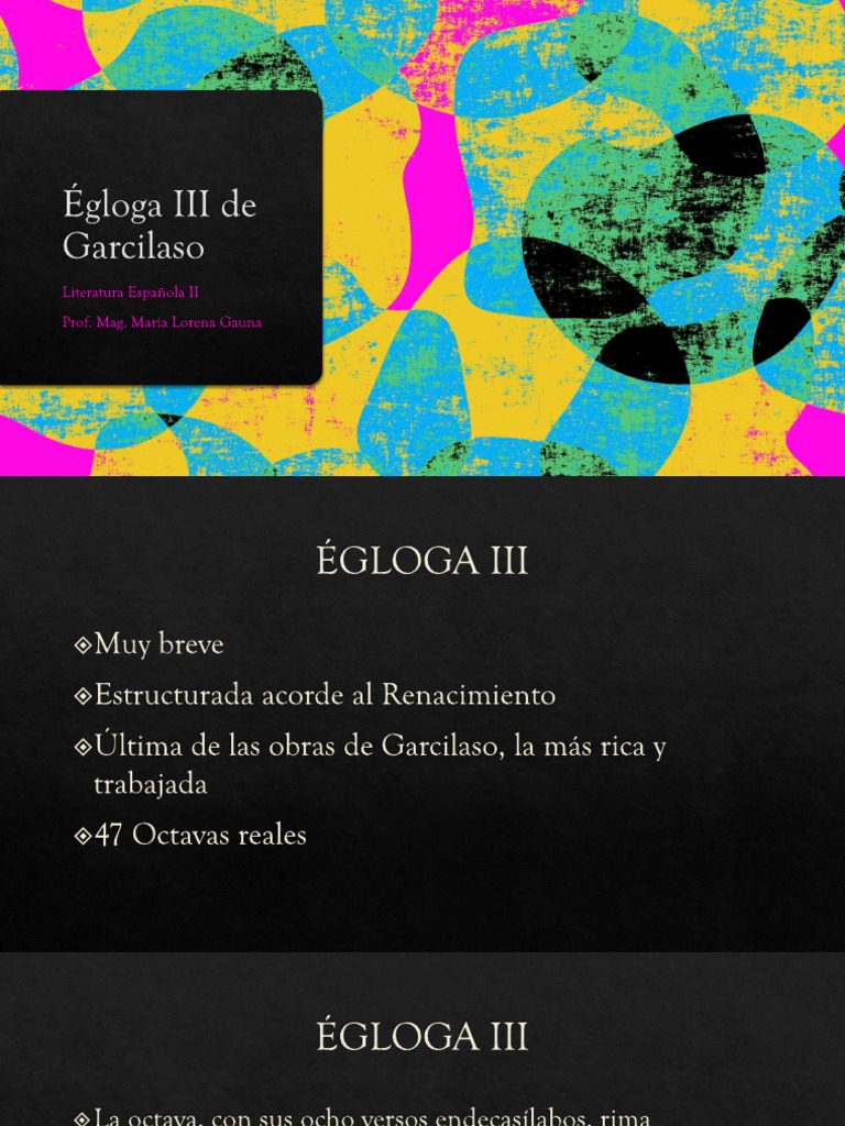 Égloga III de Garcilaso | PDF