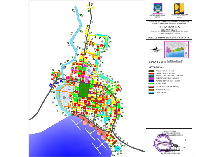 Peta Sebaran Bangunan Rencana | PDF