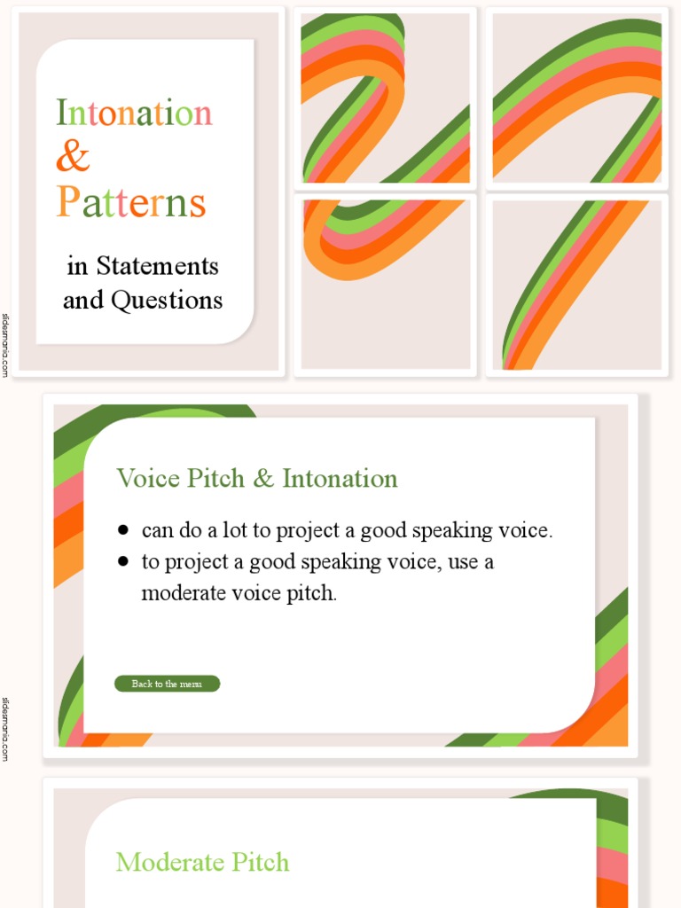 English 6 Intonation Pattern | PDF