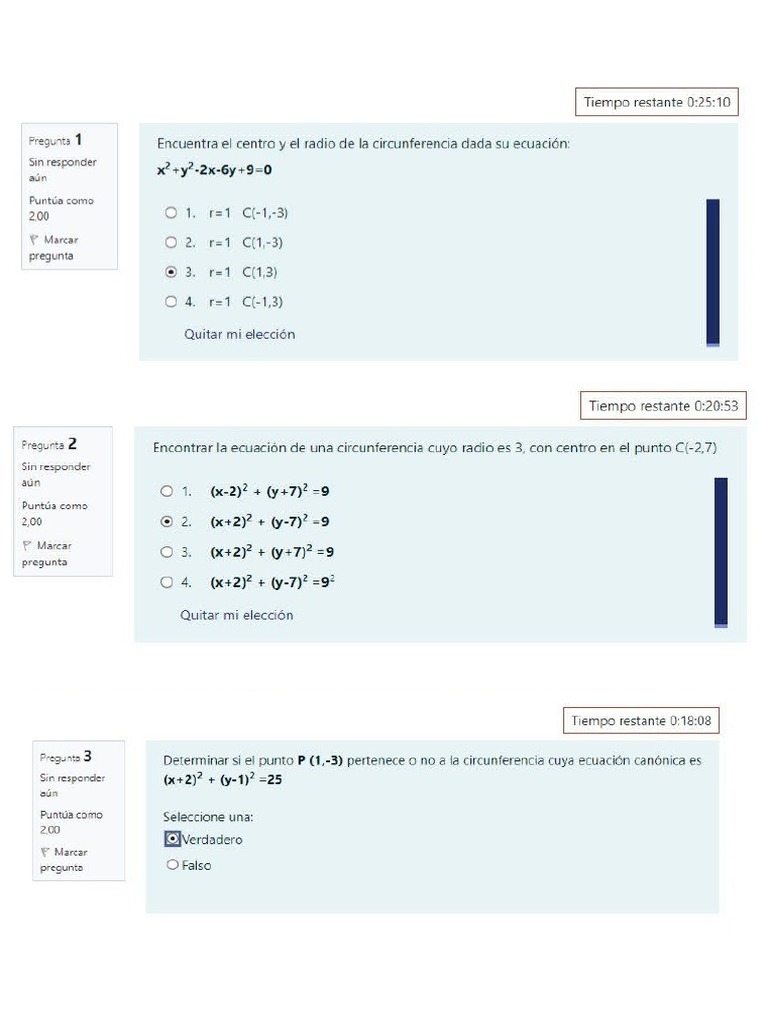 Ecuación Canónica y General de La Circunferencia | PDF