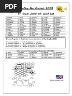 Grade 3 Spelling Bee Word List Pdf