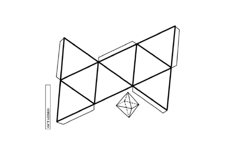 Plantilla Octaedro | PDF
