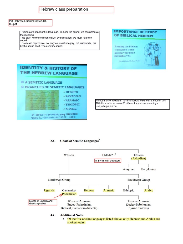 Hebrew Class Preparation | PDF | Grammatical Gender | Verb