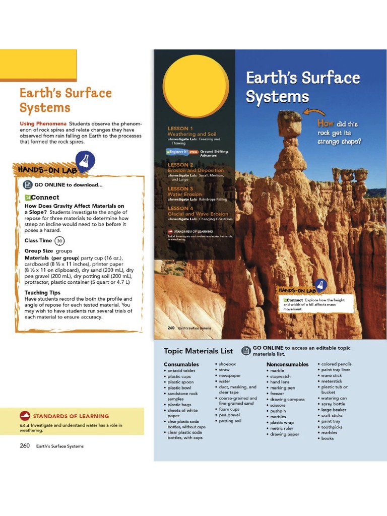 Topic 9 Earth’s Surface Systems | PDF