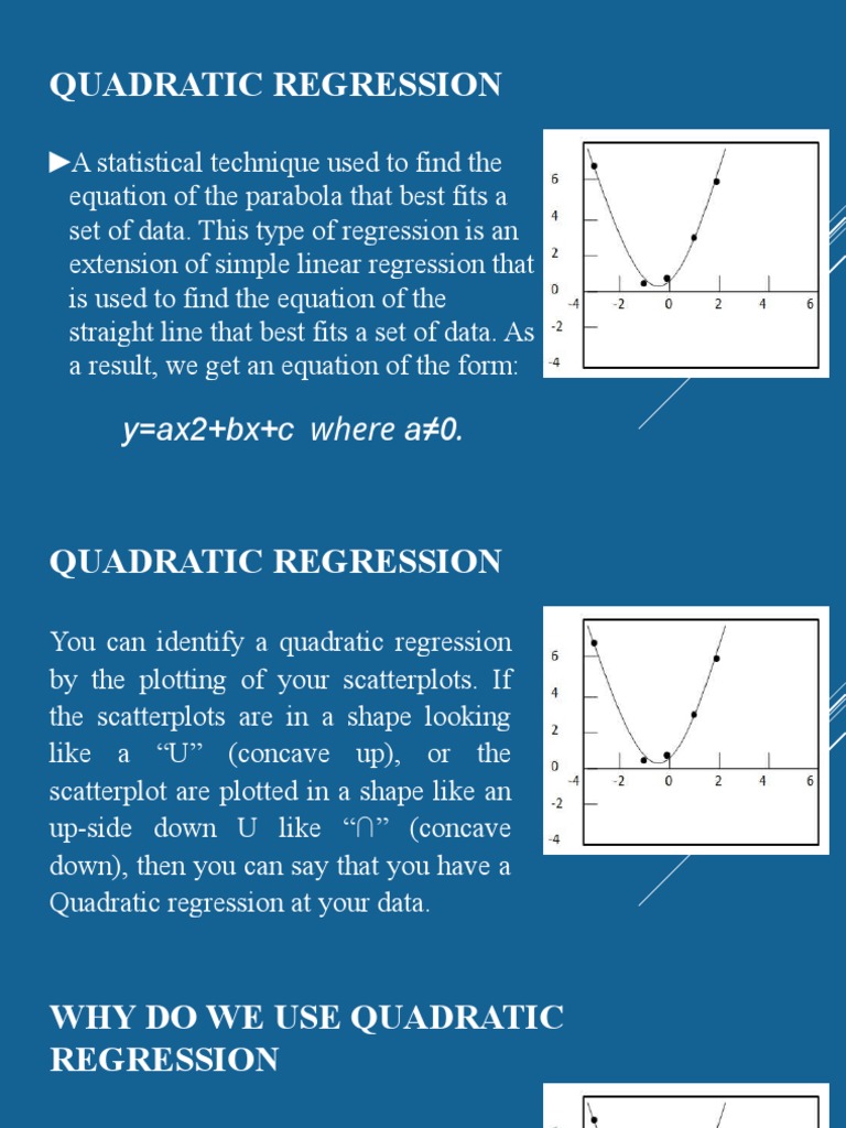 Quadratic Regression | PDF | Regression Analysis | Linear Regression