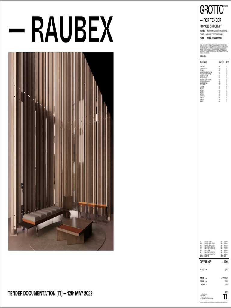 Grotto Raubex-Office T1 Tender 230512 | PDF | Wall | Stairs