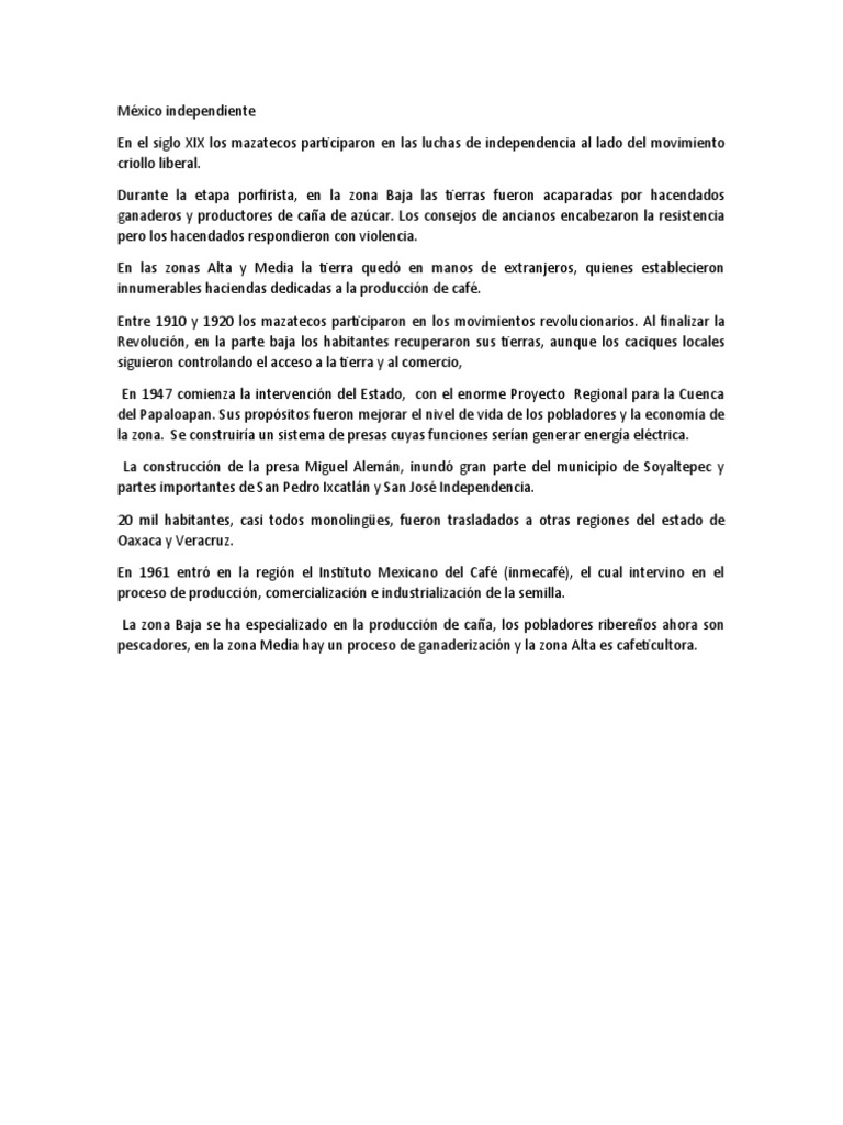 Resumen Mazateco | PDF