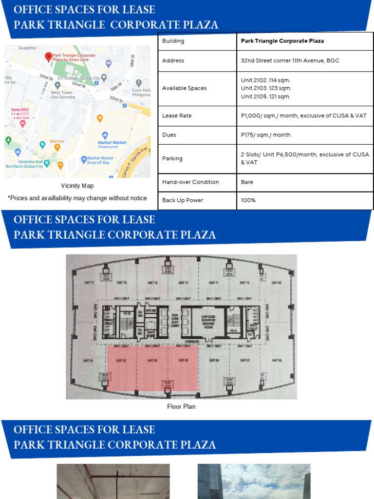 Office Spaces for Lease in BGC | PDF