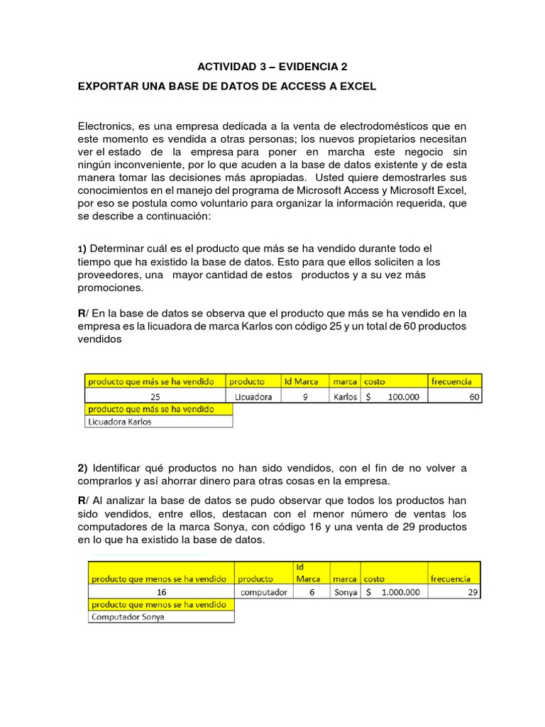 Actividad 3 - Evidencia 2 | PDF | Negocios