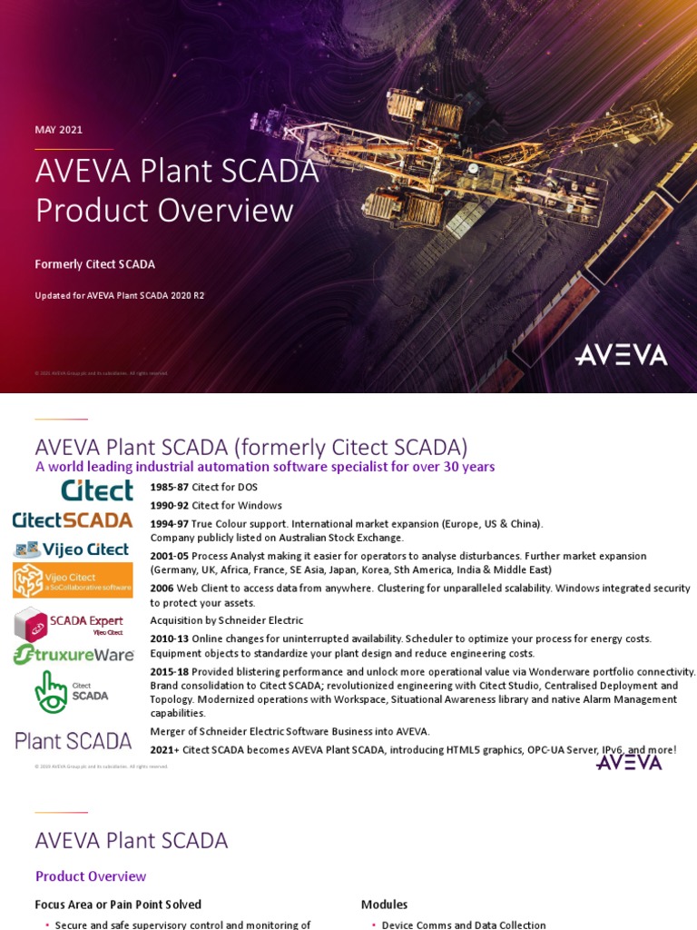 Presentation Aveva Plant Scada Product Overview | PDF | Scada ...