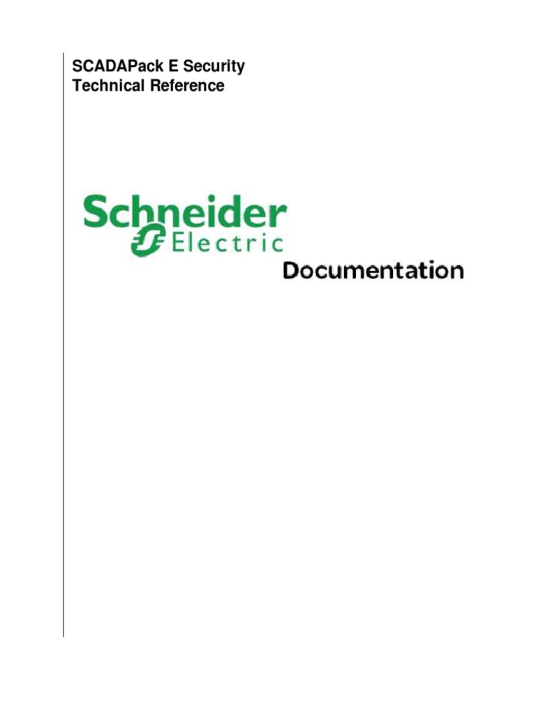 SCADAPack E Security Technical Reference | Download Free PDF | Encryption | Key (Cryptography)