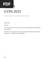 GTPA Requirements - Checklist For Prac | PDF