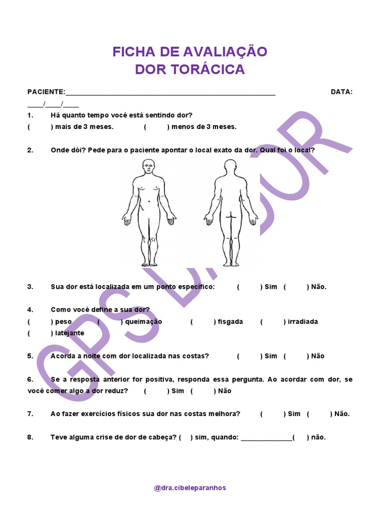 Avaliação Da Dor Torácica | PDF
