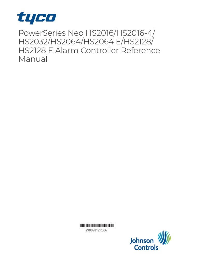 HS2016 HS2032 HS2064 HS2128 V1 35 Reference Manual 29009812R006 EN ...