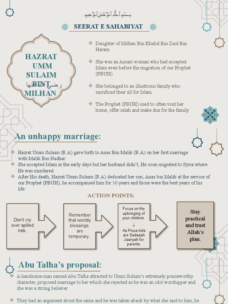 Hazrat Umm Sulaim (R.a) | Download Free PDF | Muhammad | Monotheistic ...