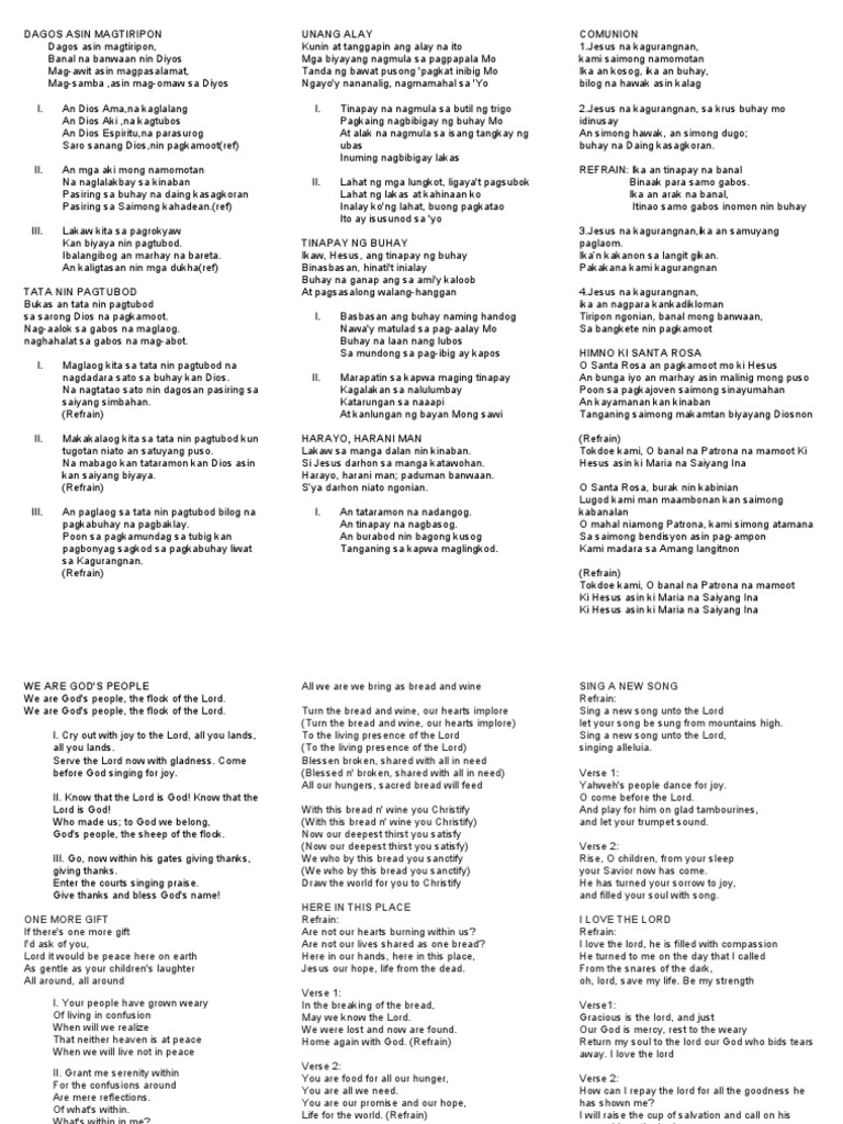 Song Lyrics | PDF