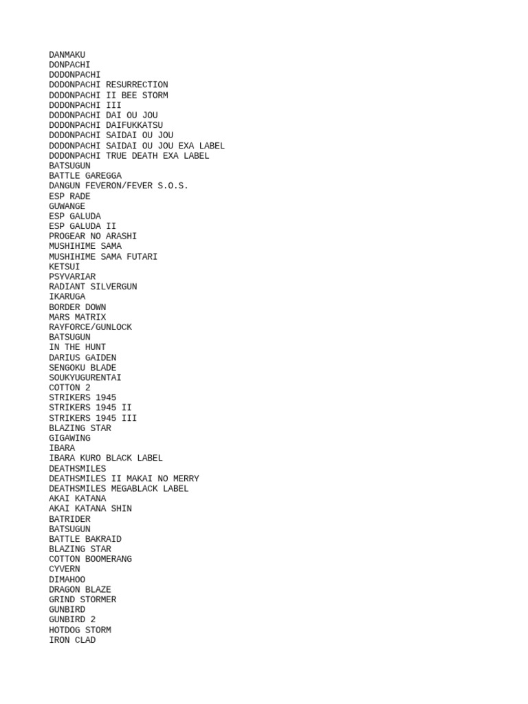 Shoot em Up Mame | PDF