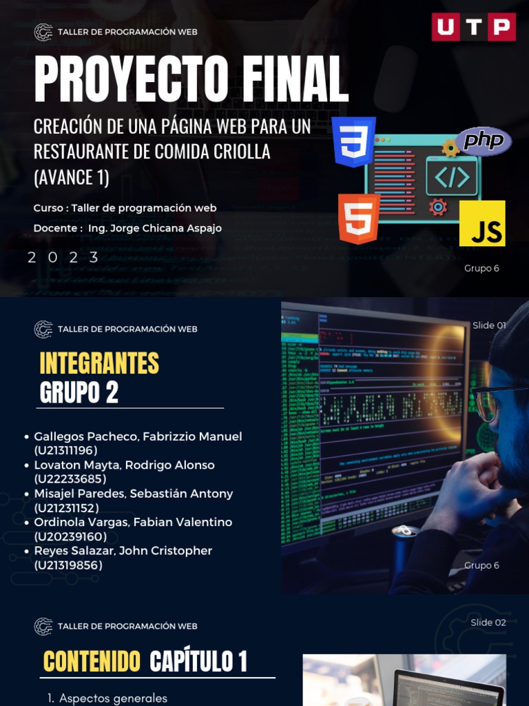 TALLER DE PROGRAMACIÓN WEB - AVANCE 1 | PDF | Red mundial | Internet y web