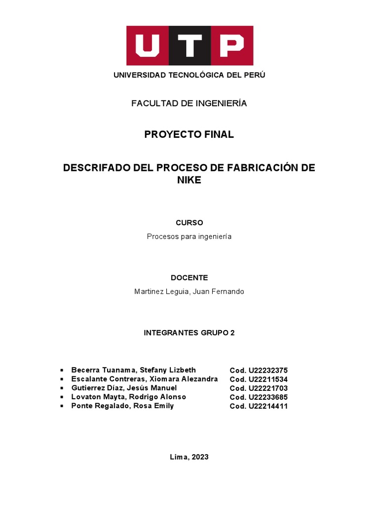 Proyecto Final - Procesos para Ingeniería | PDF | Science | Ciencia cognitiva