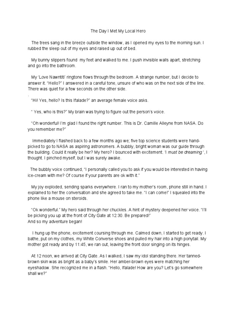 The Day I Met My Local Hero (pt1) | PDF | Satellite | Astronomy