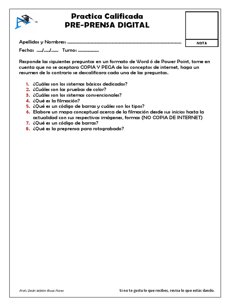 Practica Calificada - Pre-Prensa Digital | PDF
