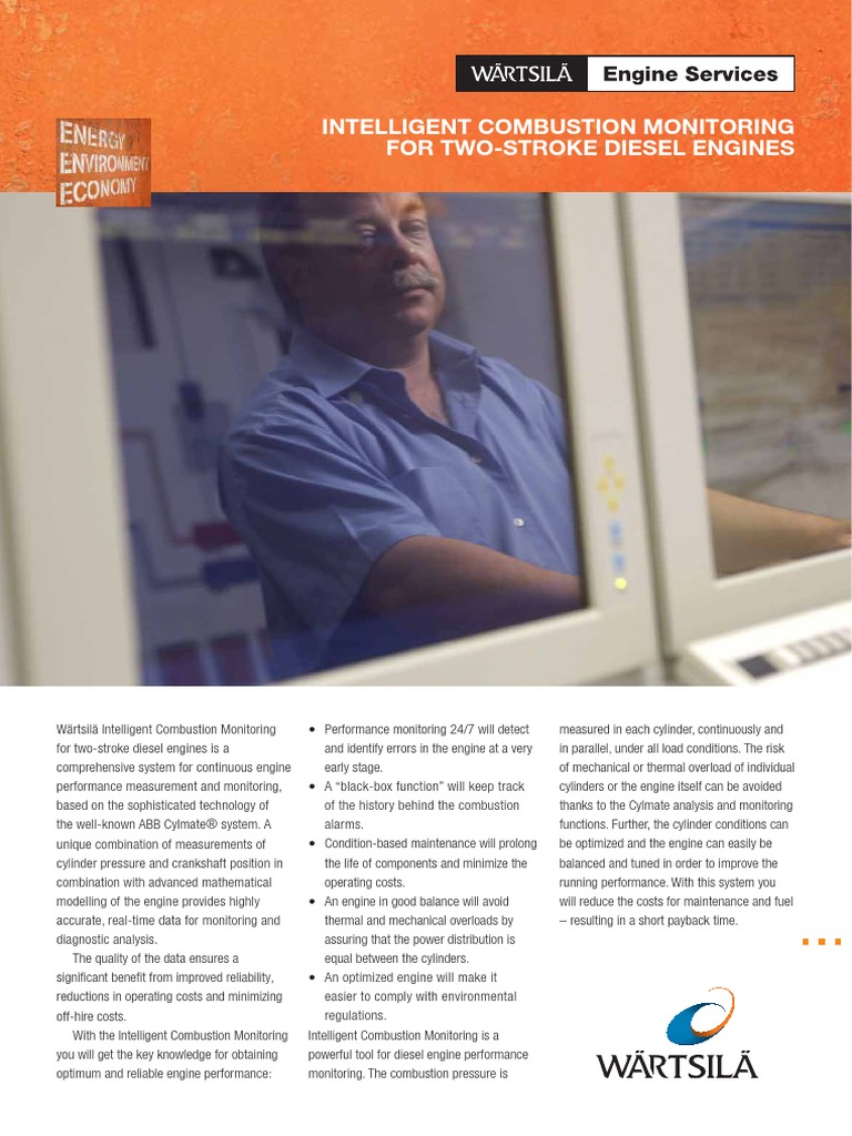 Intelligent Combustion Monitoring Cylmate Leaflet Pdf Engines Diesel Engine