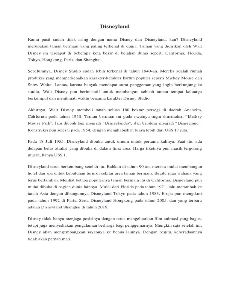 Disneyland | PDF