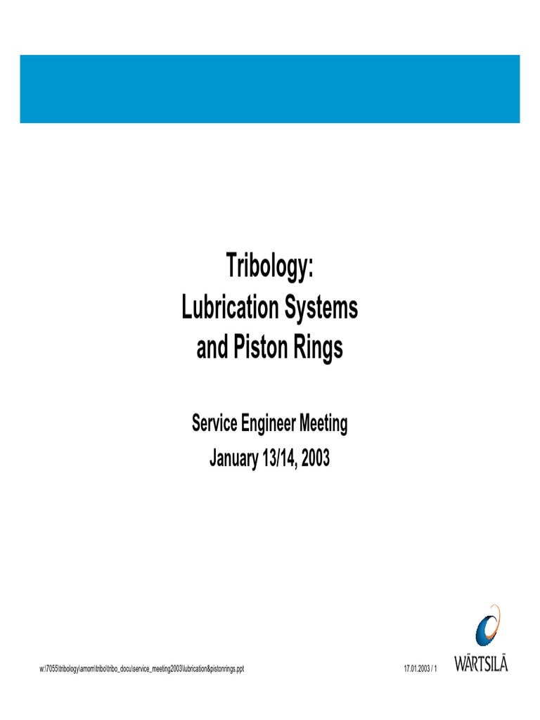 Lubrication & Piston Rings 2003 | PDF | Wear | Piston