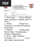 Sample Format of Spot Report | PDF