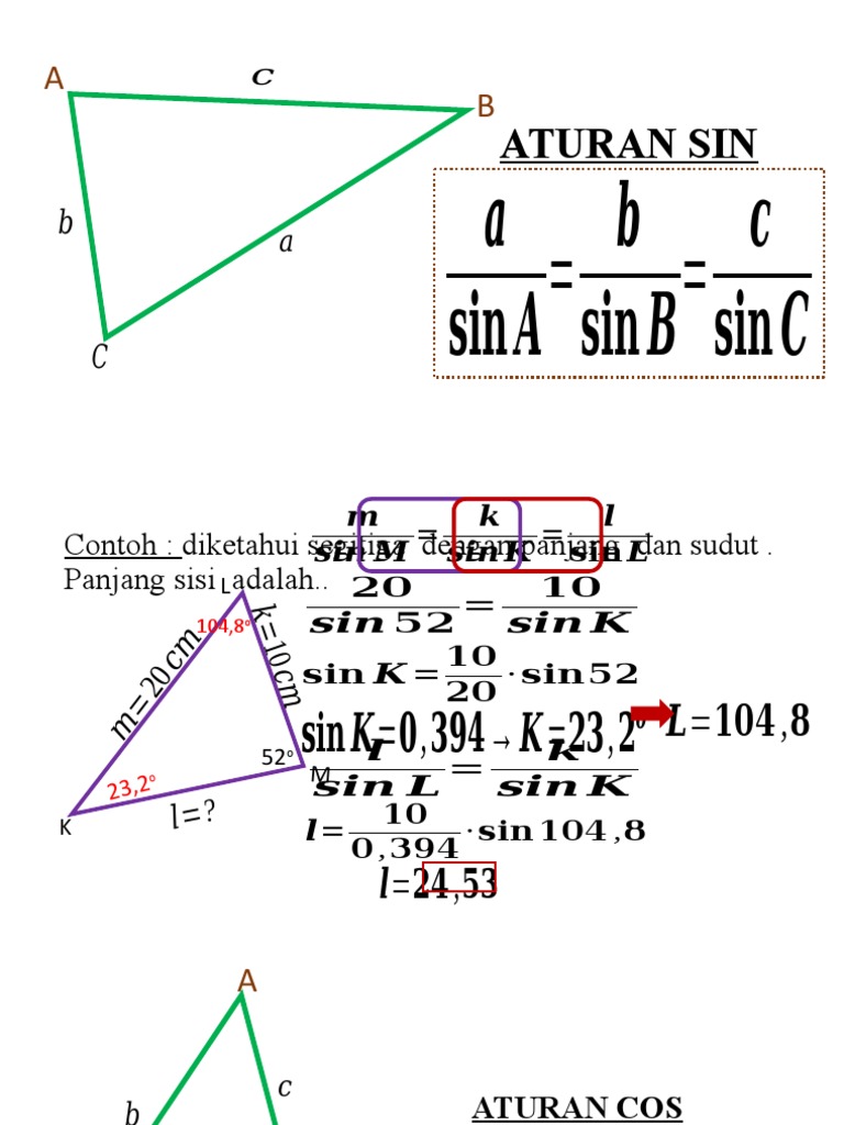 Aturan Sinus Cosinus | PDF