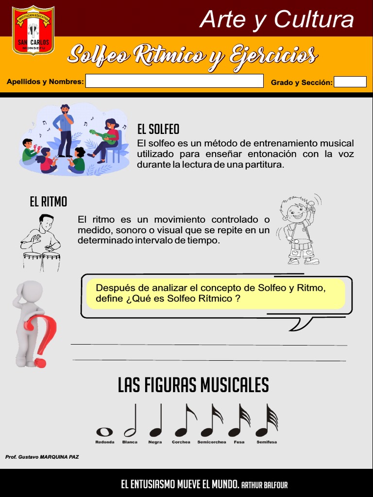 Ejercicios de Solfeo Rítmico para Niños | PDF | Ritmo | Formas musicales