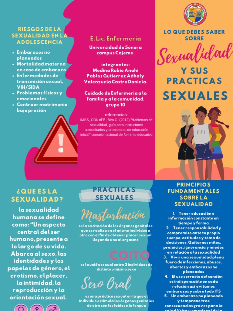 Triptico | PDF | La sexualidad humana | Relaciones sexuales
