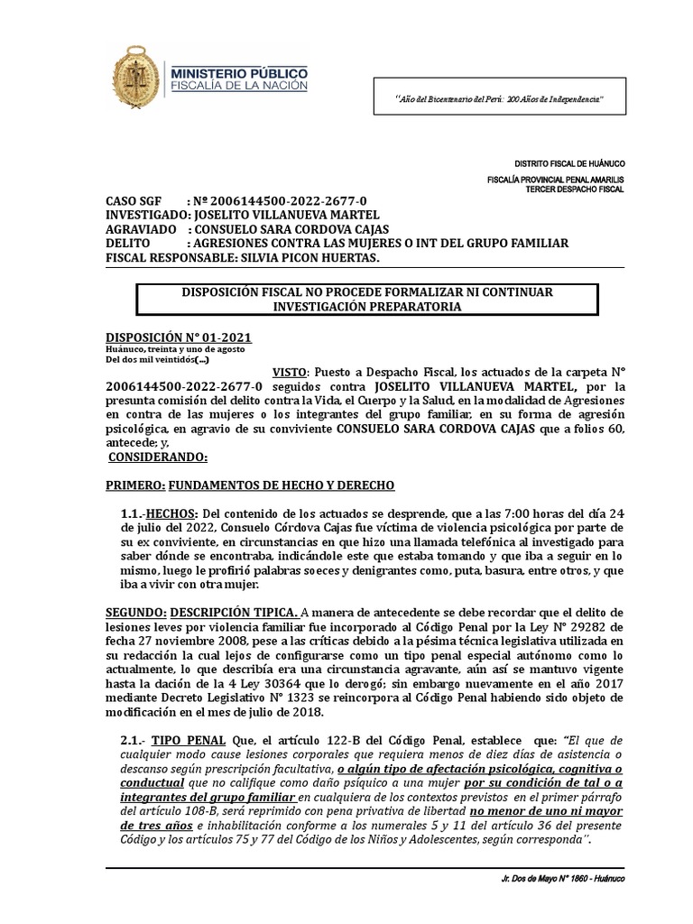 Archivo Caso N. 2677-2022 | PDF | Debido al proceso | Fiscal