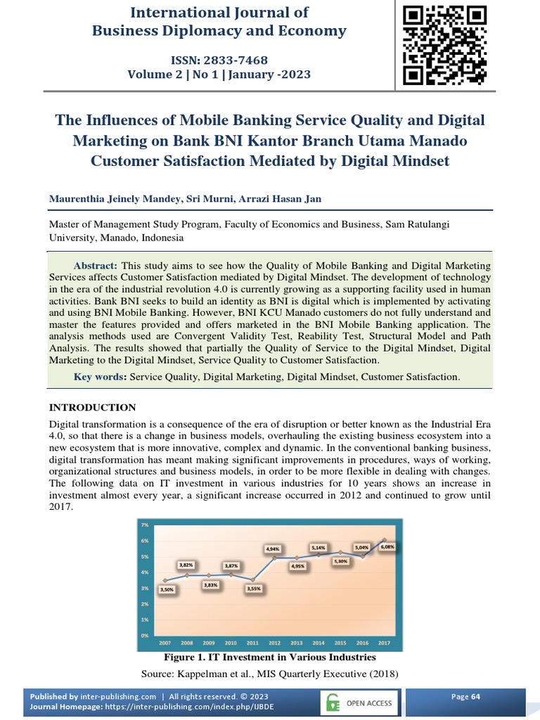 Mobile Banking's Impact on BNI Customer Satisfaction | PDF | Sampling ...