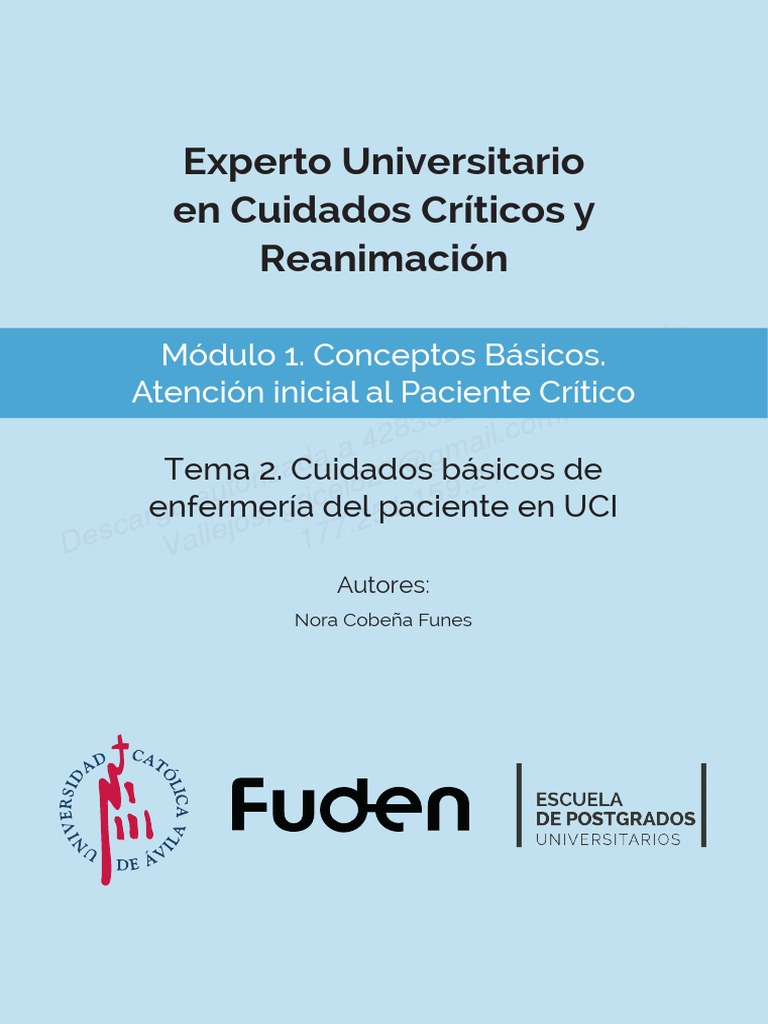 Cuidados Basicos UCI | PDF | Unidad de Cuidados Intensivos | Medicina de Cuidados Intensivos