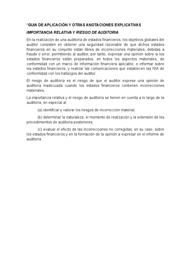 Guia de Aplicación y Otras Anotaciones Explicativas | PDF