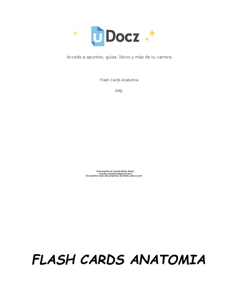 Anatomia Flashcards Pdf Hombro Articulación