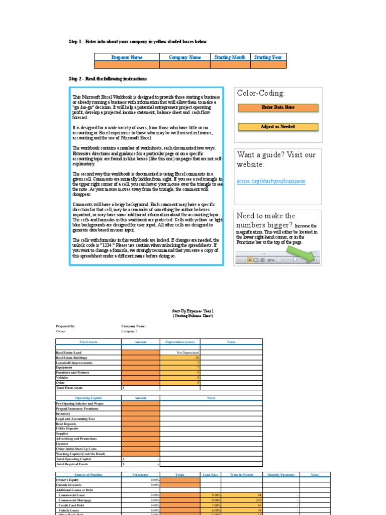 Financial Projections Spreadsheet | PDF | Payroll Tax | Microsoft Excel