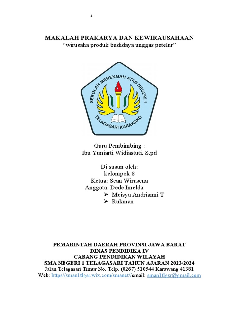 Makalah Prakarya | PDF