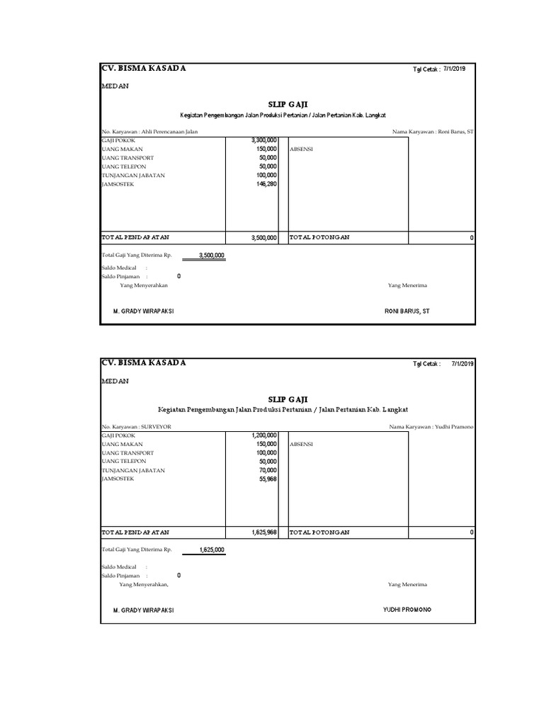 Invoice Pengawasan ADP Parapat | PDF