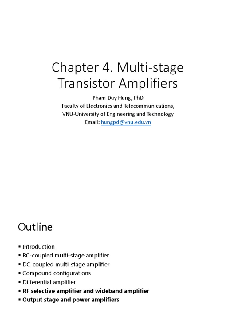 Chapter 4 | PDF | Amplifier | Electronic Engineering