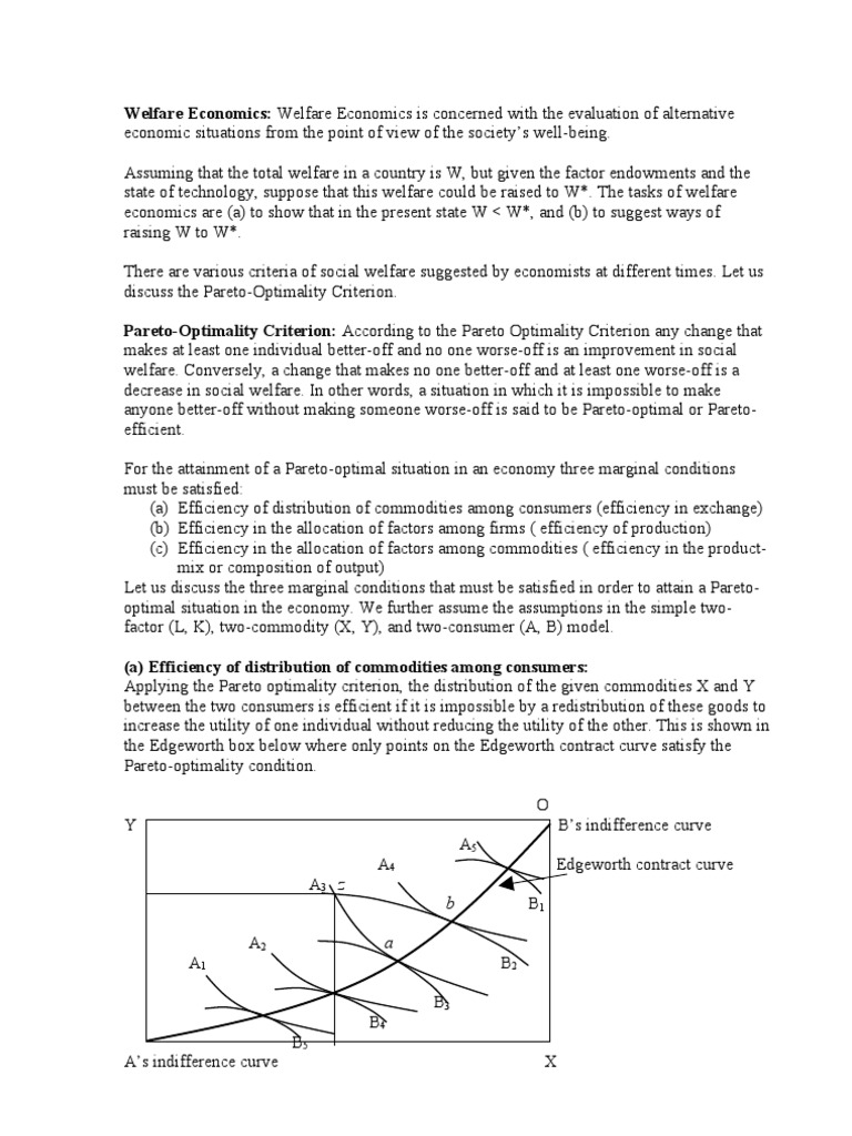 Welfare Economics | PDF | Welfare Economics | Pareto Efficiency