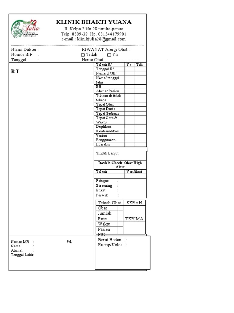 RM 32 Resep Klinik | PDF