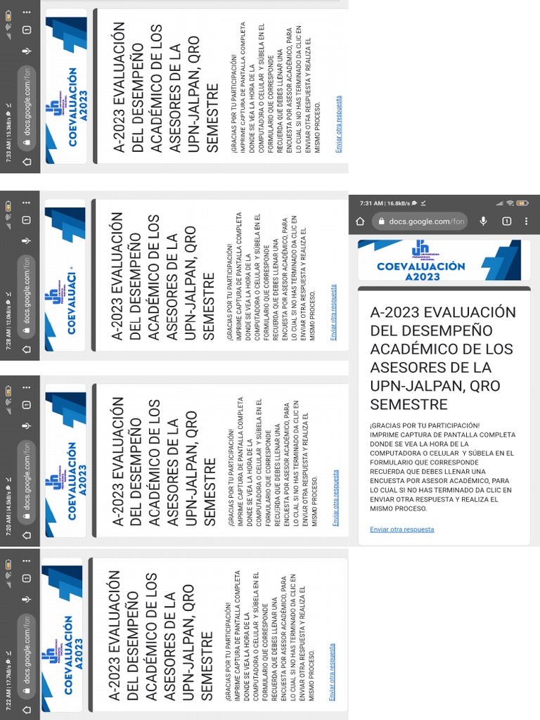 Autoevaluaciones Docentes. | PDF Autoevaluaciones Docentes. | PDF