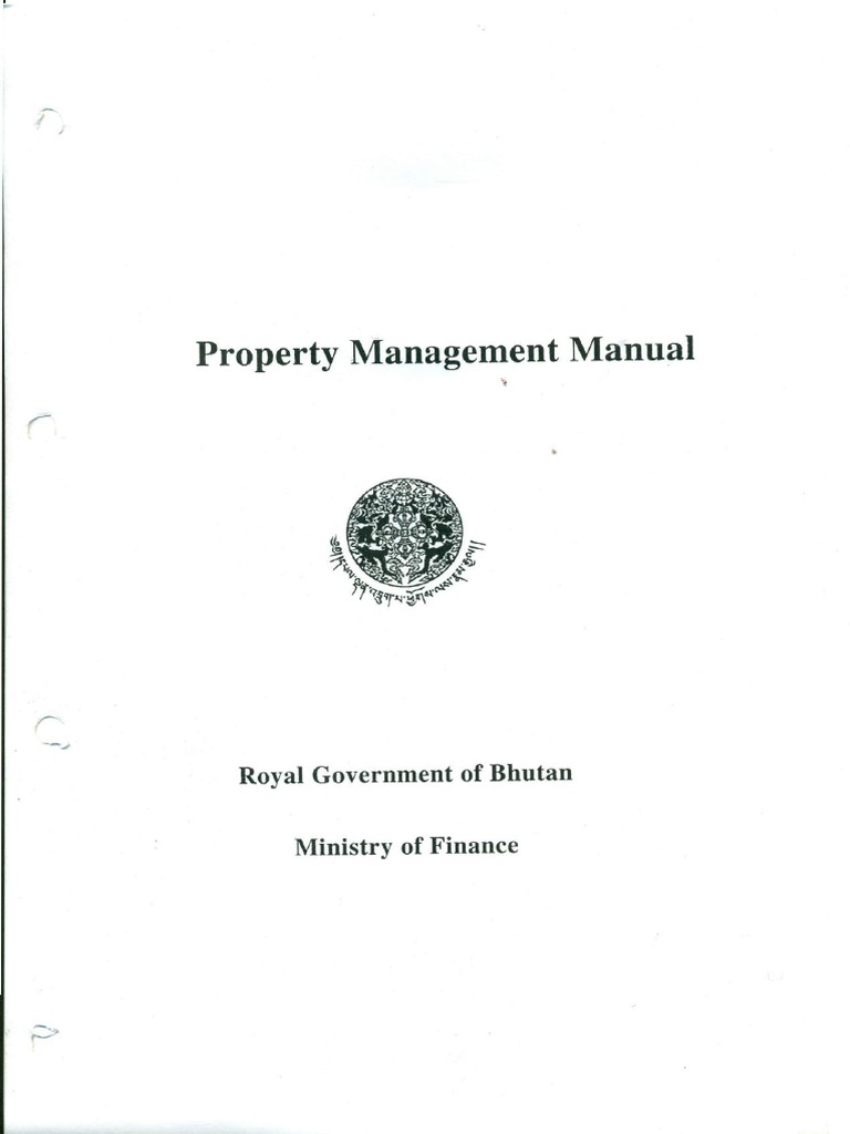 Bhutan Manual For Property Management | PDF