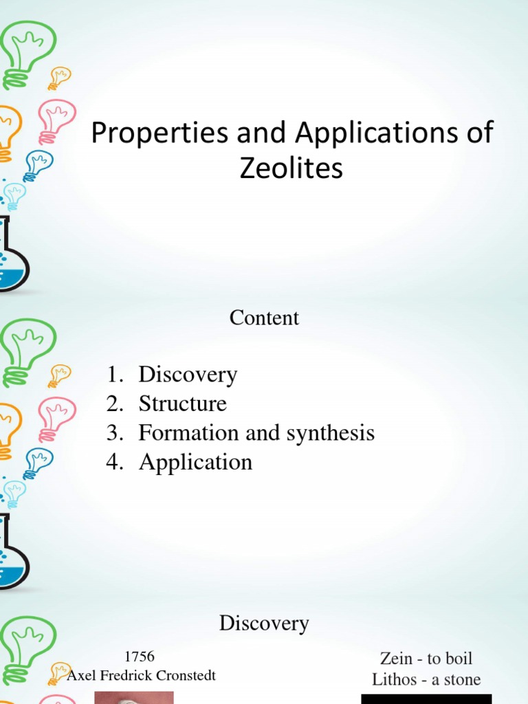 Properties and Applications of Zeolites | PDF | Zeolite | Chemistry