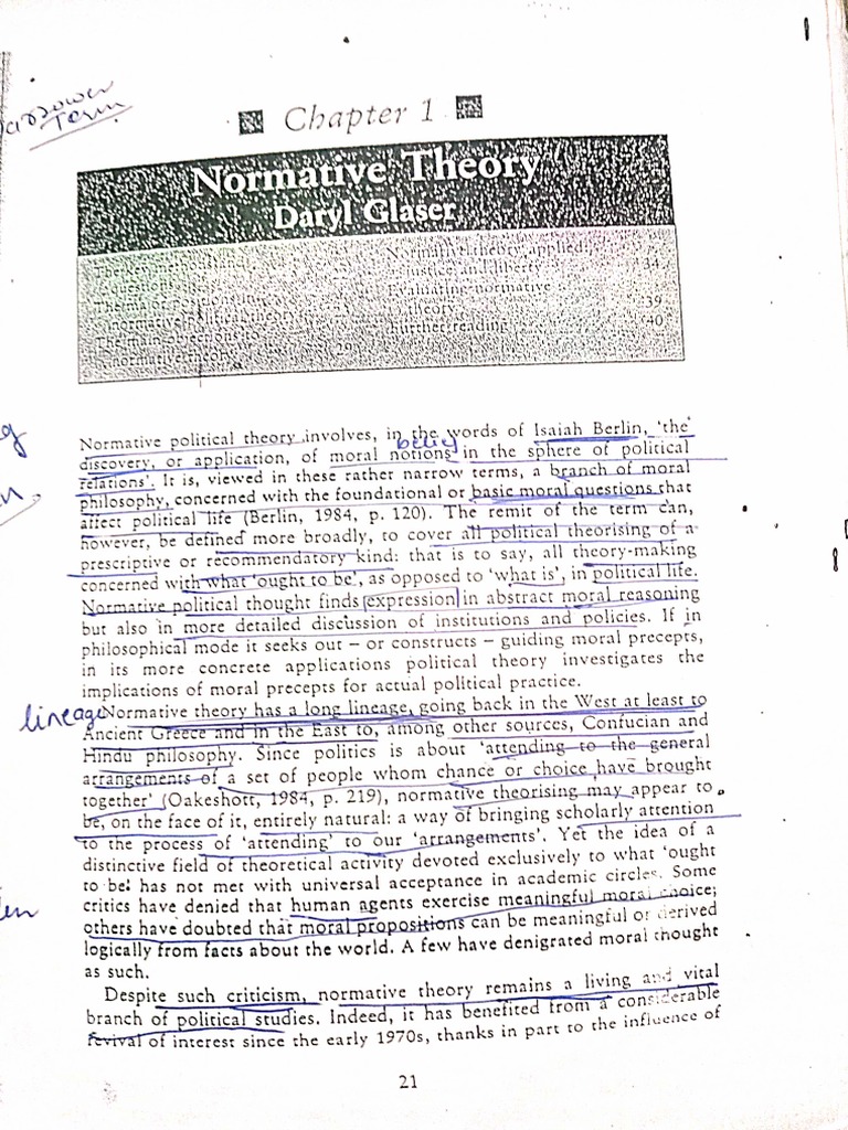 Normative Theory | PDF