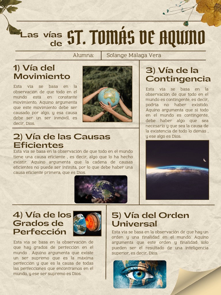 Las 5 Vías de ST Tomas de Aquino | PDF