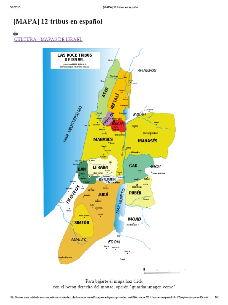 (MAPA) 12 Tribus en Español | PDF